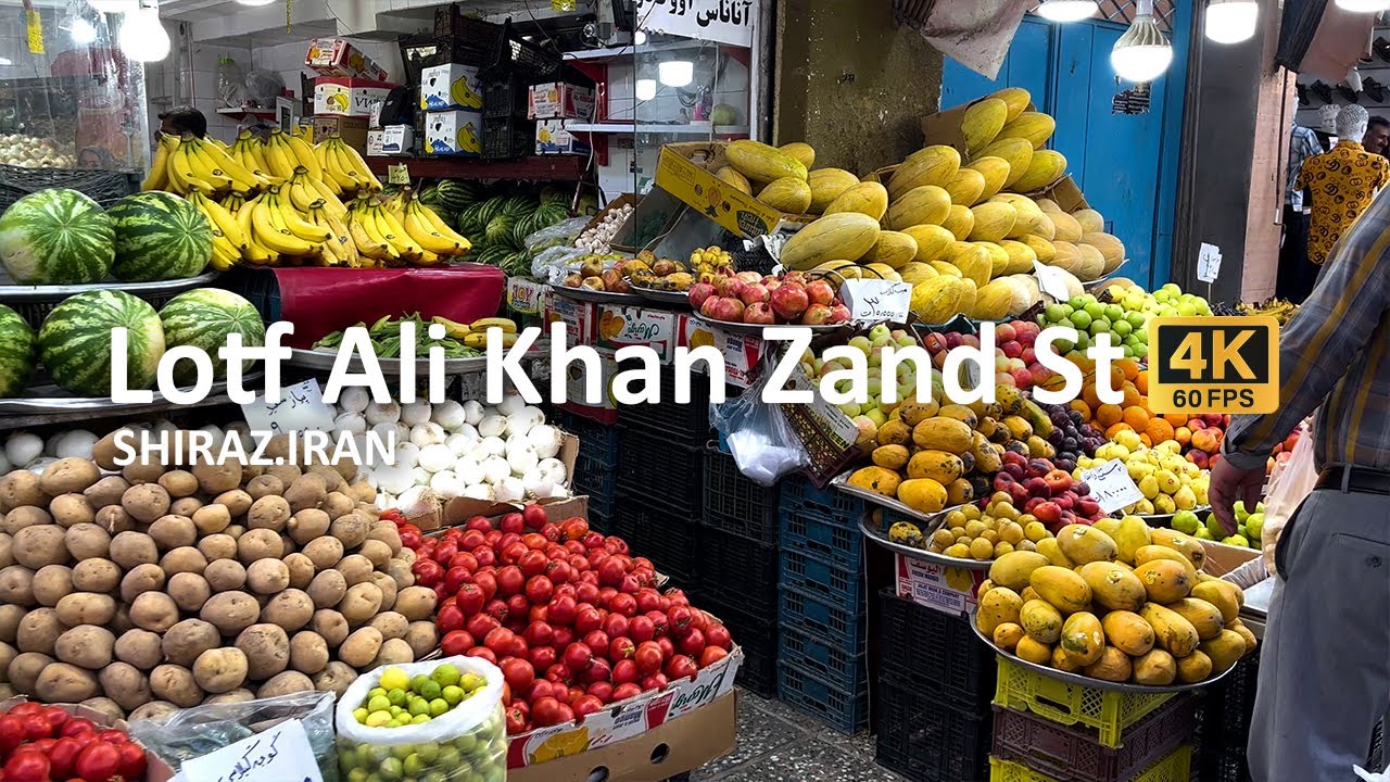 Exploring Shiraz’s Busiest Street | Inside Lotf Ali Khan Zand Market ...