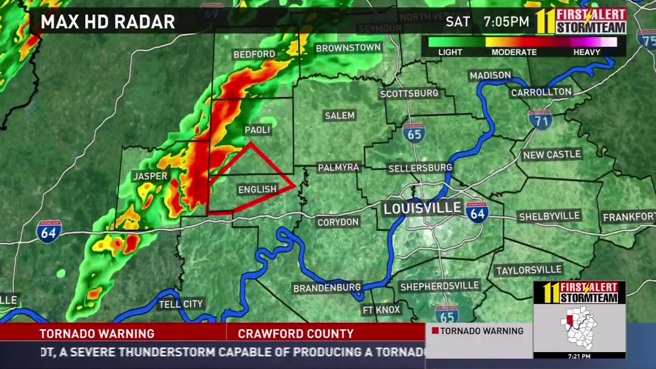 WHAS-TV - Severe Weather Coverage - 7:14-7:30pm 10/7/2017 - YouTube