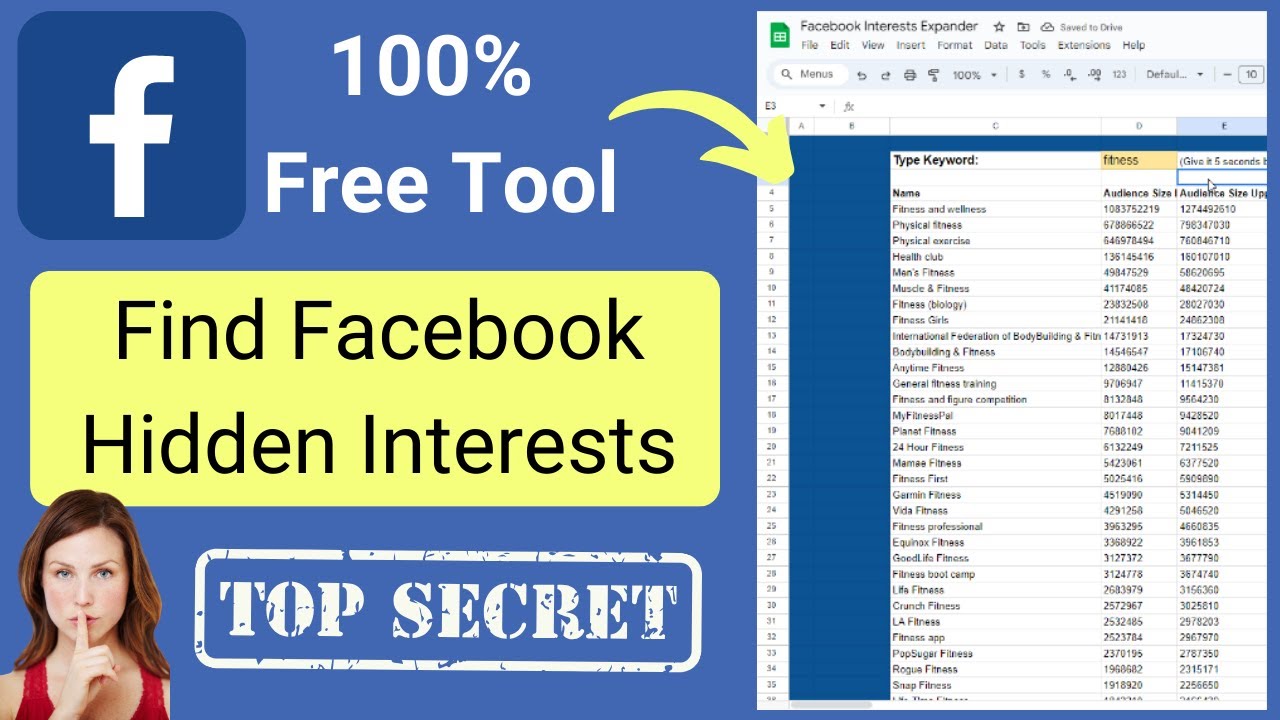 FREE Tool To Find 100s Of Hidden Facebook Interests | No Competition ...