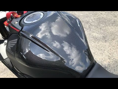CBR 650 R Karbon Tank Cover - YouTube