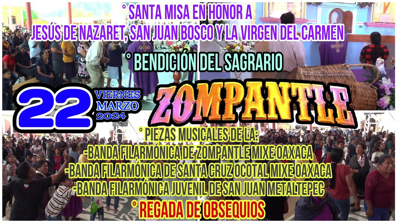 Zompantle Mixe Oax misa y piezas musicales por la bandas filarmónicas ...