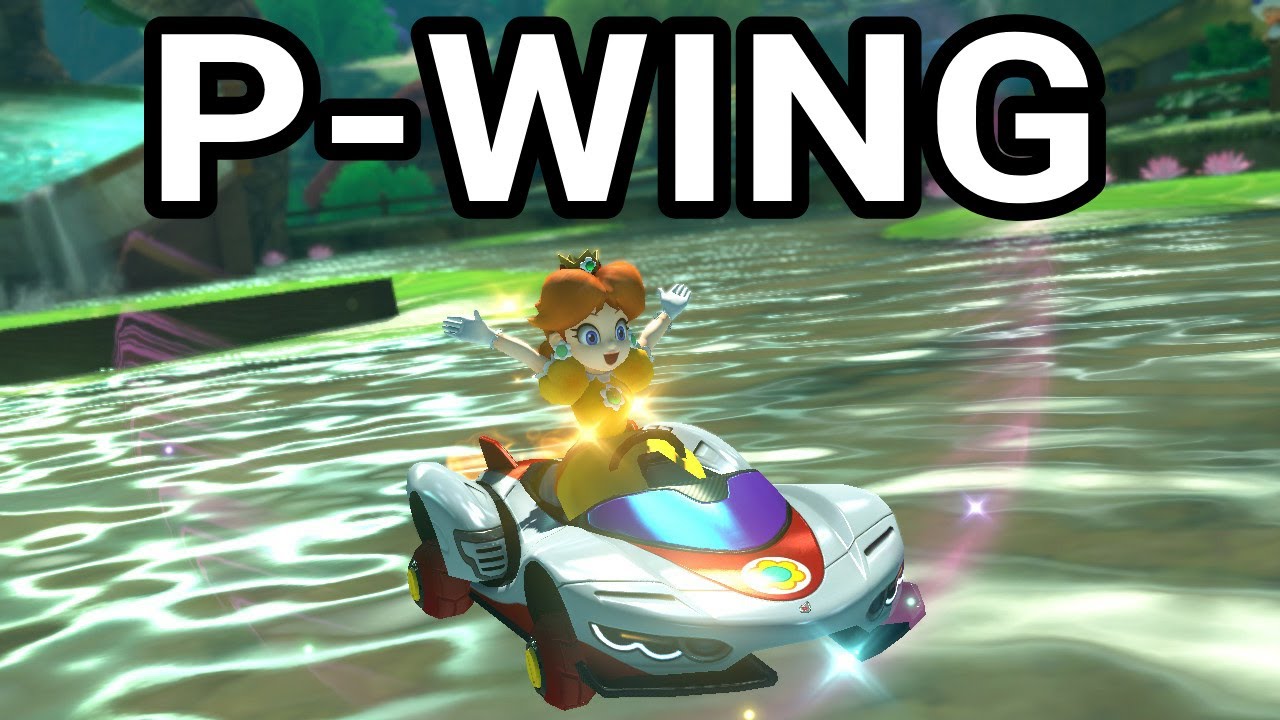 Using the P-WING and WINNING- Mario Kart 8 Deluxe ONLINE - YouTube