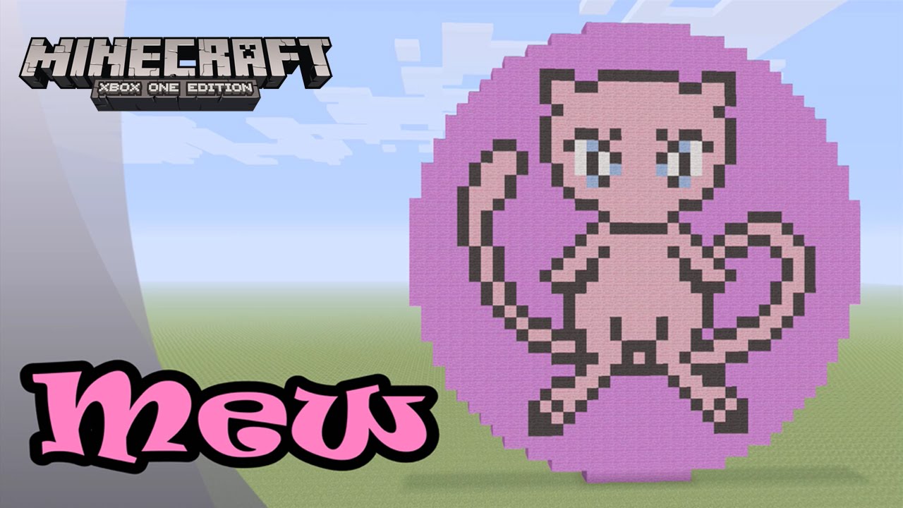Minecraft Pokemon Mew Art