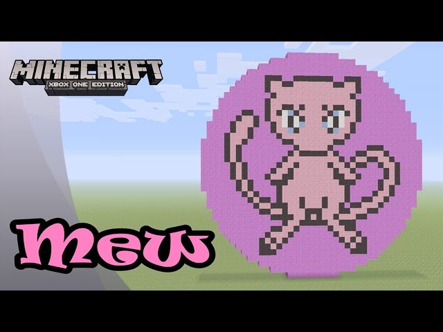 Minecraft Pokemon Pixel Art Mew