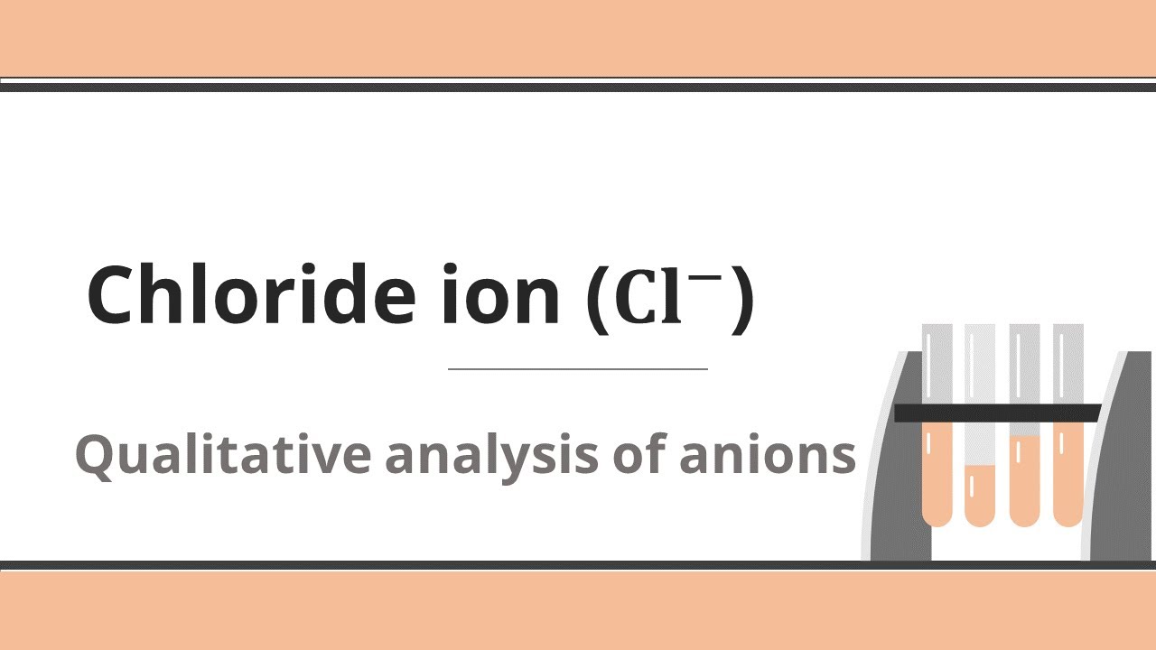 chloride ion - YouTube