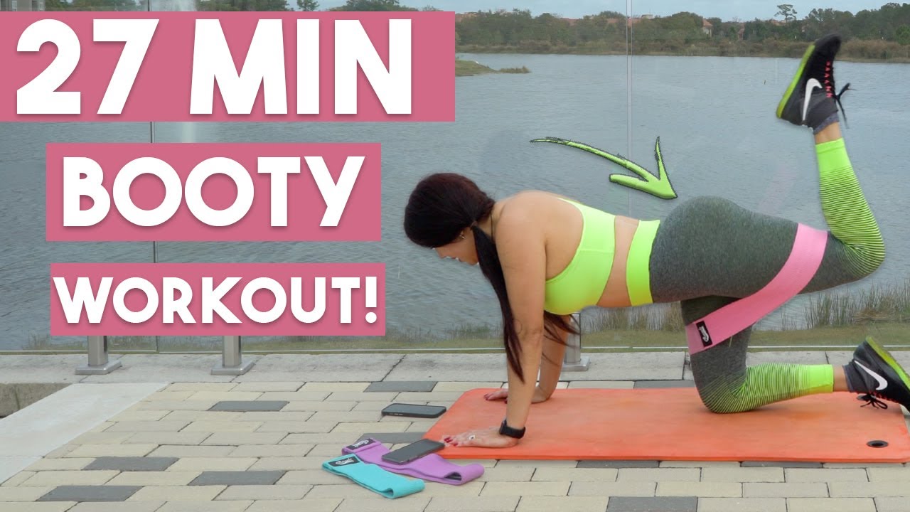 Grow Your Booty Train With Me 27 Min Resistance Band Booty At Home