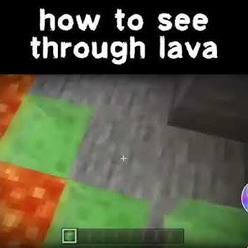 how to see through lava in minecraft #shorts #minecraftshorts #ytshorts ...
