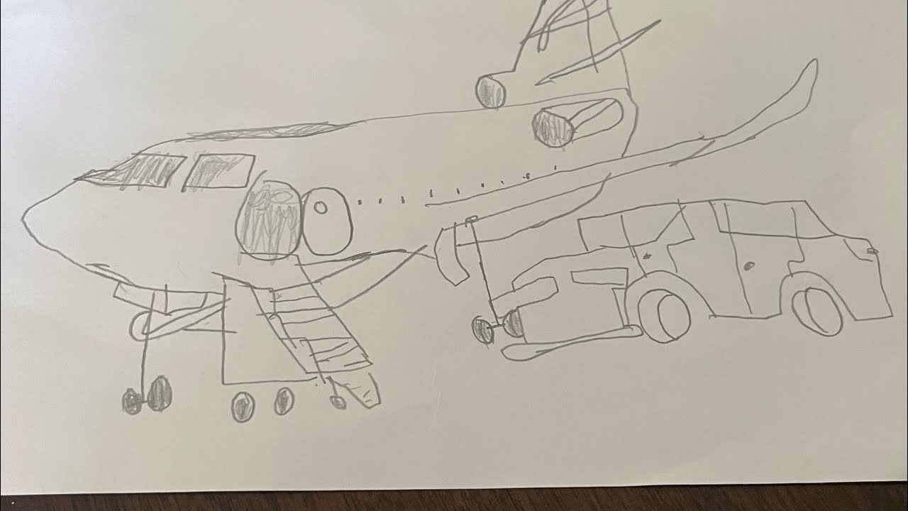 How to draw a private jet - YouTube