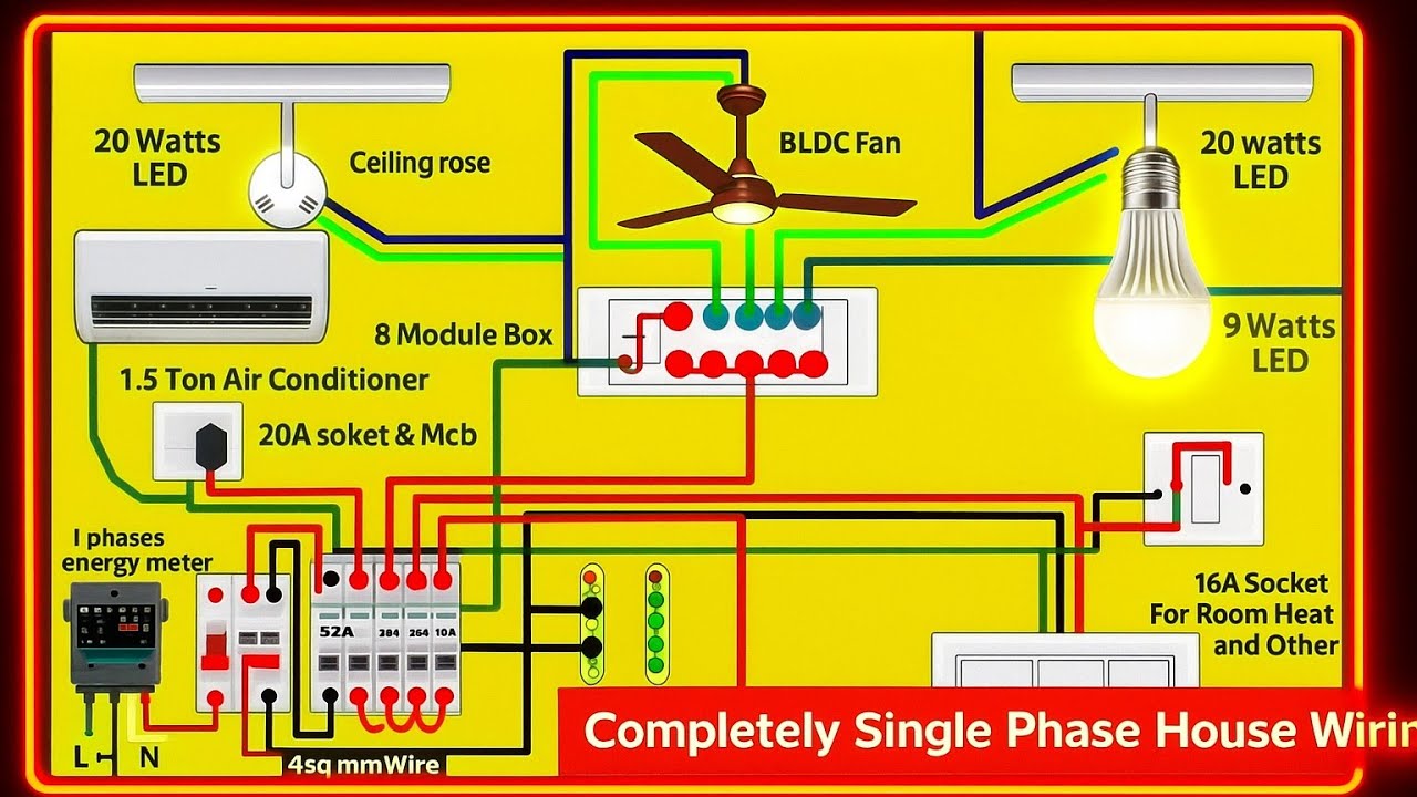 Electrical house wiring step by step|இந்த wiring தெரிந்தால் நீங்களும் ...