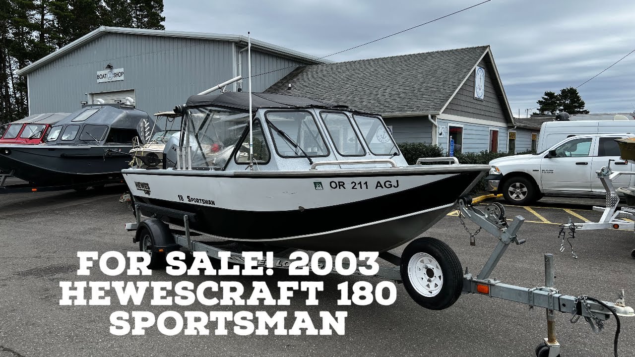 (SOLD) 2003 Hewescraft 180 Sportsman with 2017 Honda 100HP and Honda ...