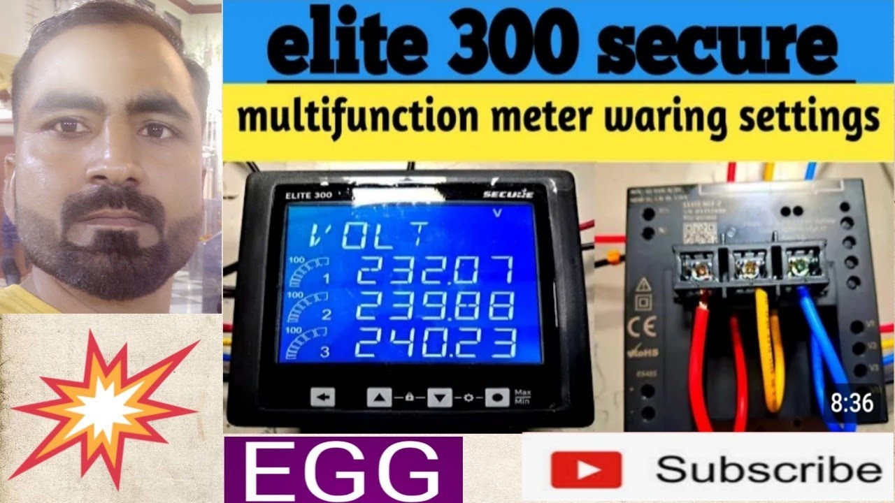 Elite 300 Energy Meter C/T and P/T Settings कैसे change किया जाता है ...