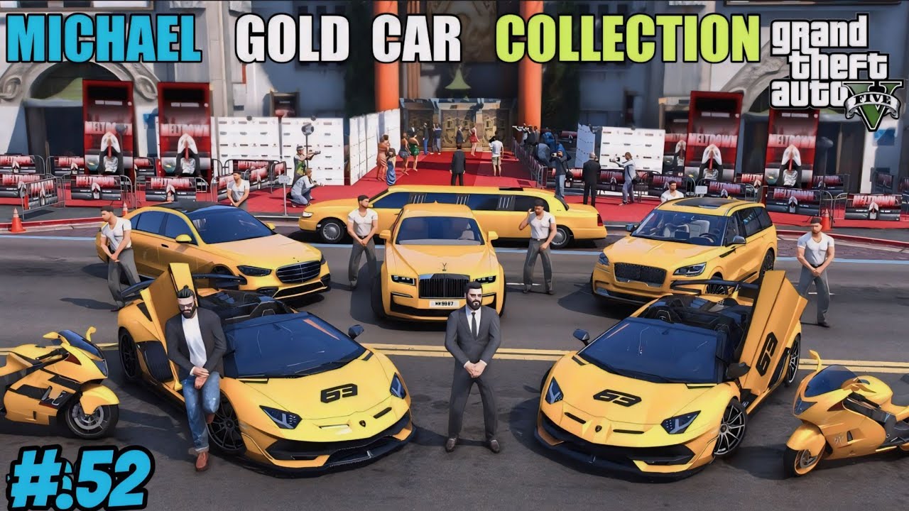 GTA5 || Micheal Gold Super car || GTA5 GAMEPLAY || #52 Form PACKGAMERZ ...