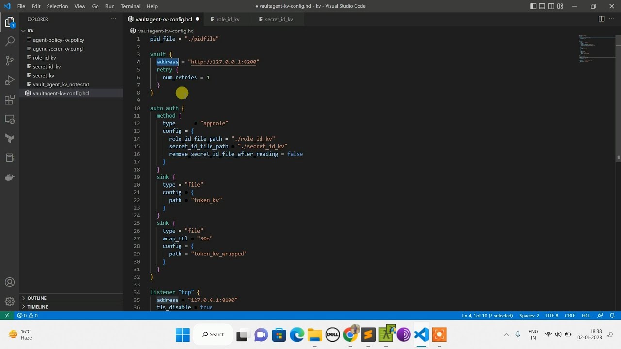 Devsecops Hashicorp Vault 8 Vault Agent For Token Kv In Hashicorp Vault Rahul Kinge
