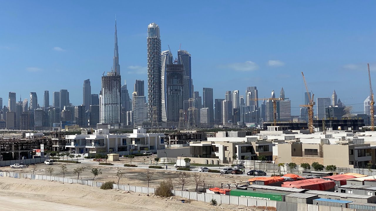 Azizi Riviera 23 #82304 studio rent high floor burj khalifa view - YouTube