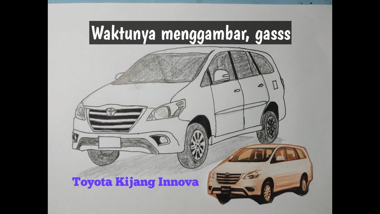 Cara Menggambar Mobil Innova 2015 | Toyota Kijang Innova 2015 | Belajar ...