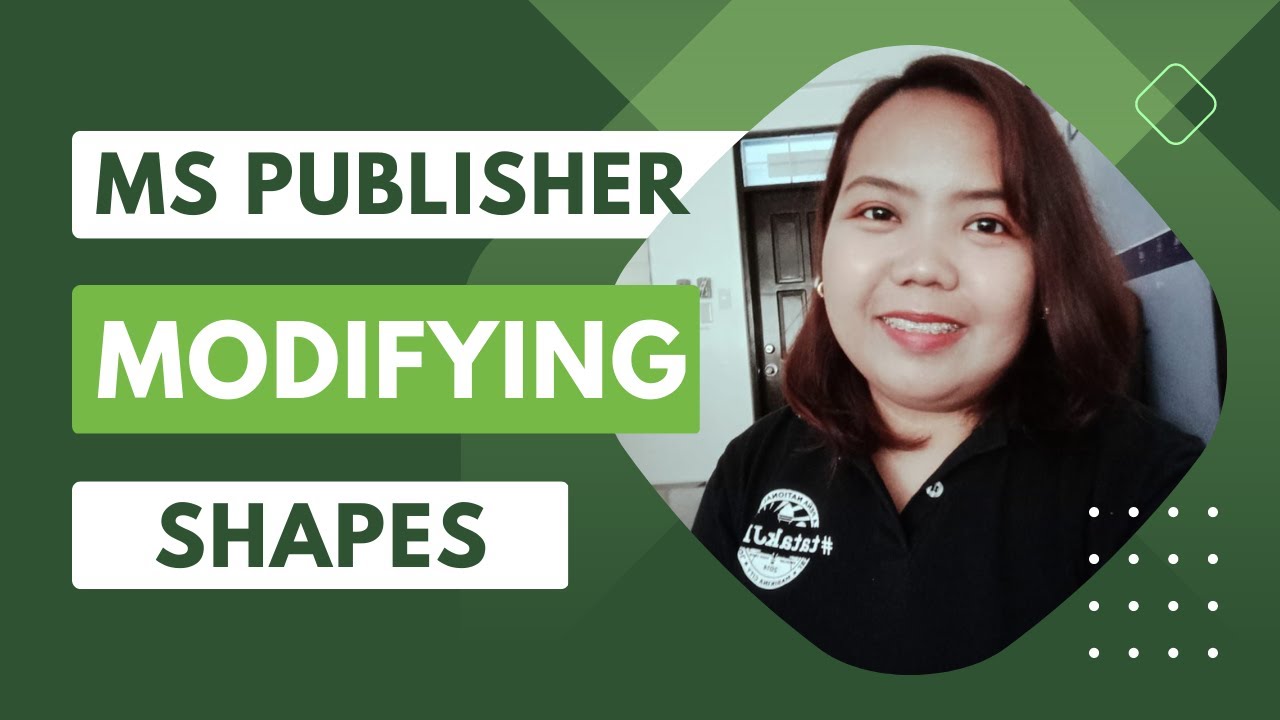 MS PUBLISHER MODIFYING SHAPES - YouTube