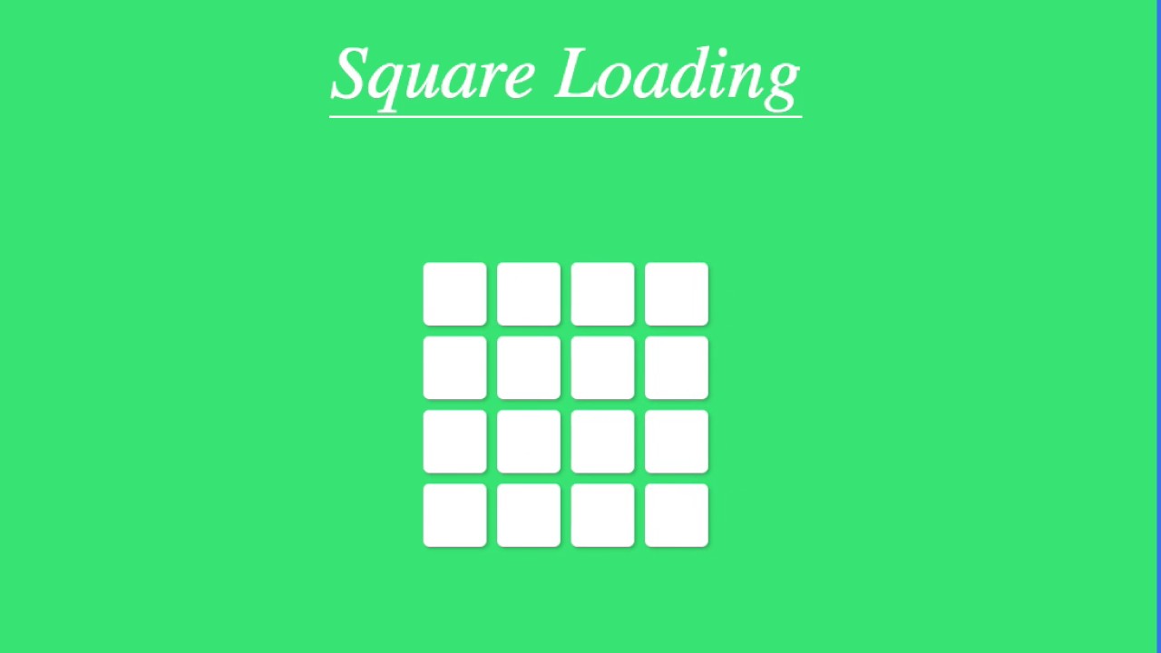 Loading animation for Website - YouTube