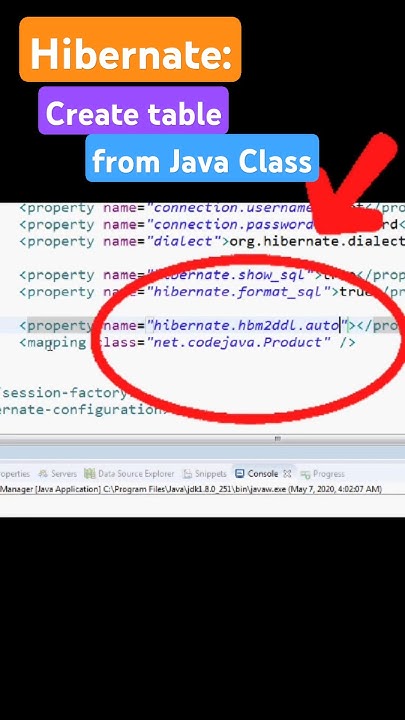 Hibernate Forward Engineering #javaprogramming #hibernateframework ...