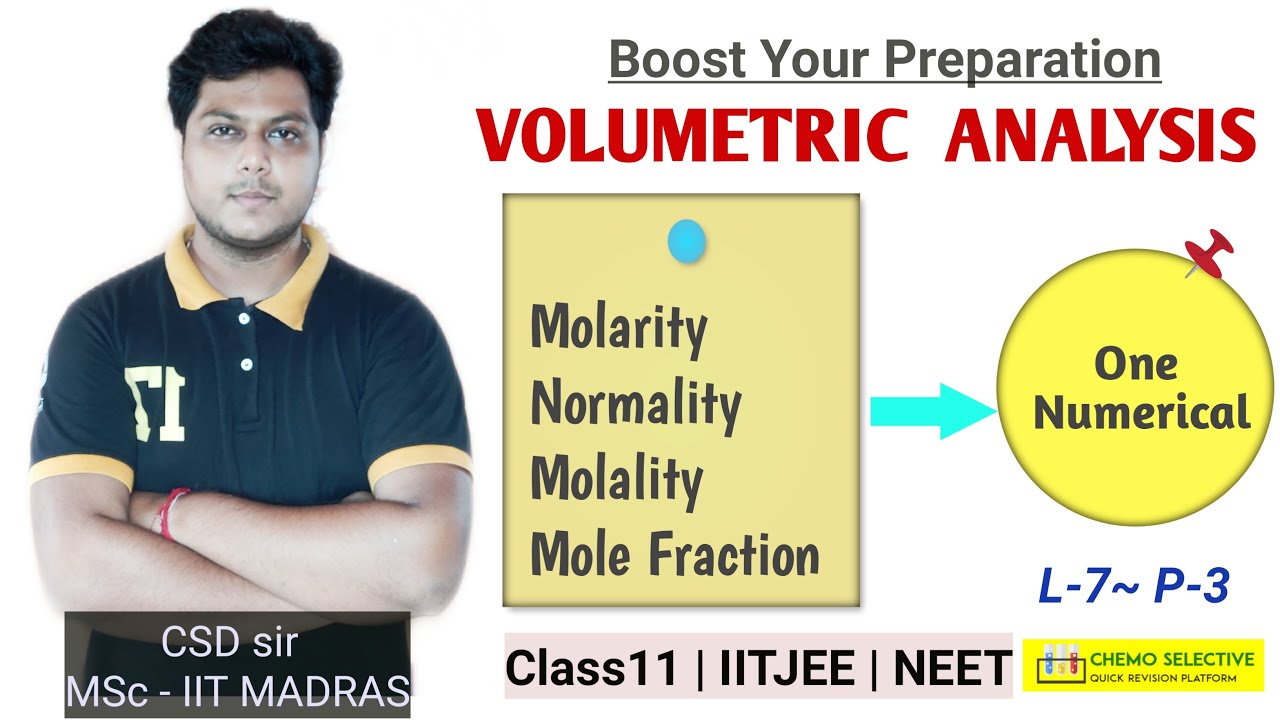 Class11~L-7 | P-3 : *Volumetric Analysis | *Exceptional example - *1 ...