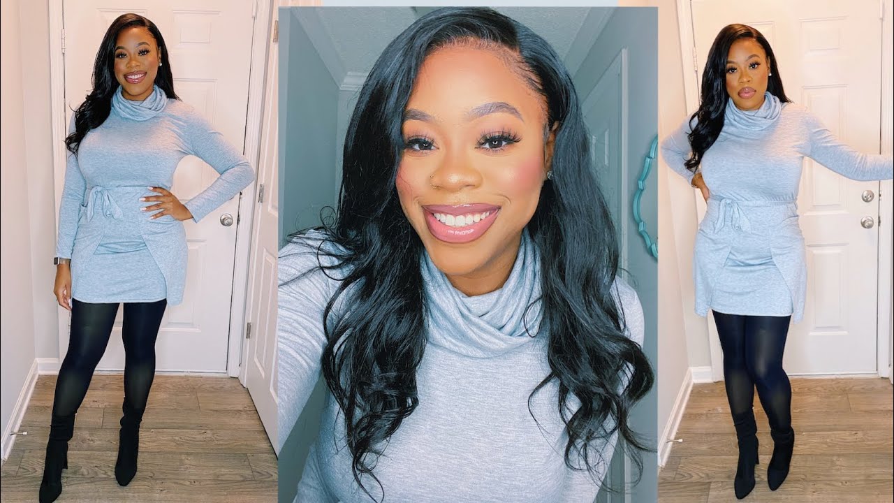 GRWM FOR DINNER IN ATL! | Makeup + Hair + Outfit | Beauty Forever Hair ...
