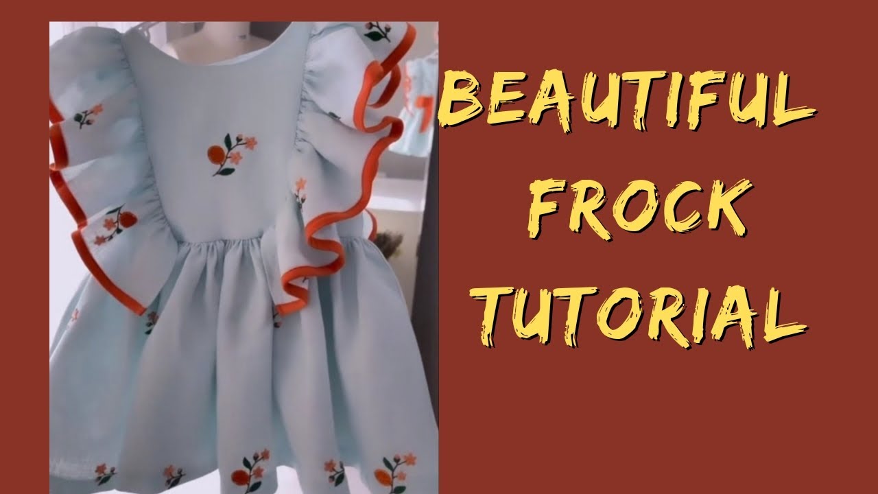 Beautiful Frock making tutorial|| dress designing || SmF family - YouTube