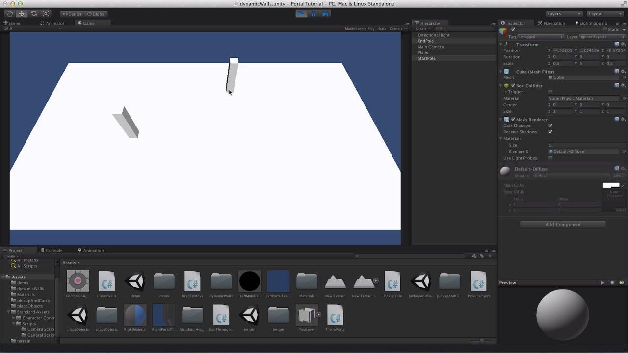 Unity3D Tutorial - dynamic wall creation - YouTube