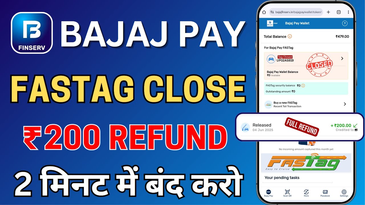 Bajaj Pay Fastag Close Kaise Kare | How to Close Bajaj Pay Fastag ...