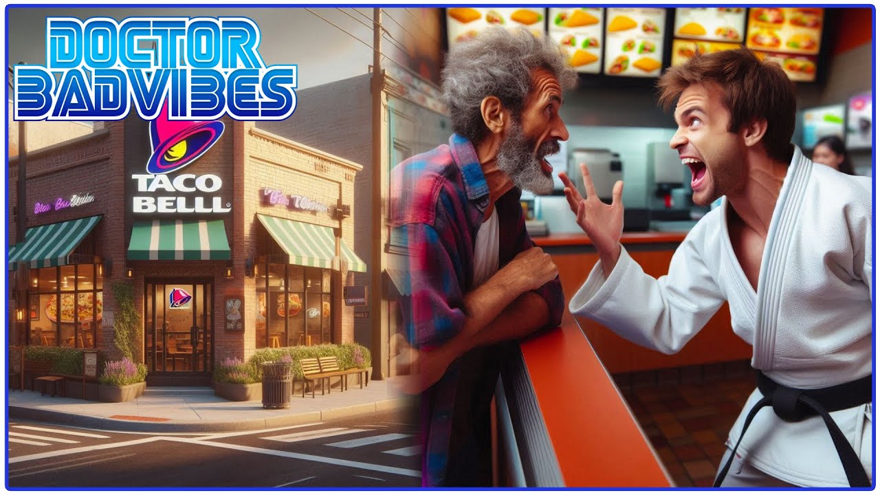 Man Surprises Thief With Jiu-Jitsu at Taco Bell - YouTube