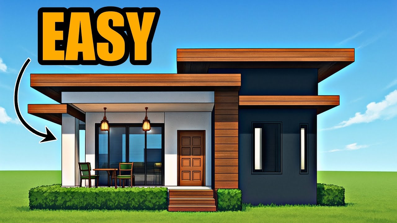 Minecraft Easy Simple Morden Survival House building (Tutorial 2025)# ...
