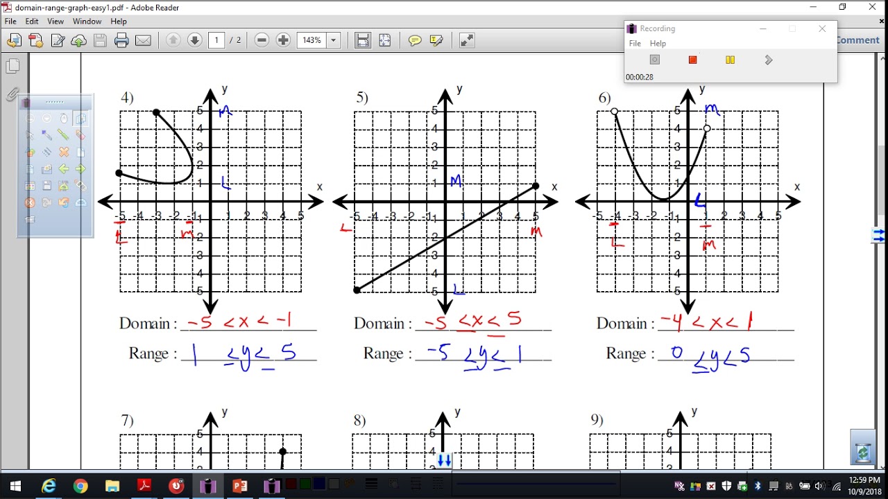 Domain and Range - YouTube