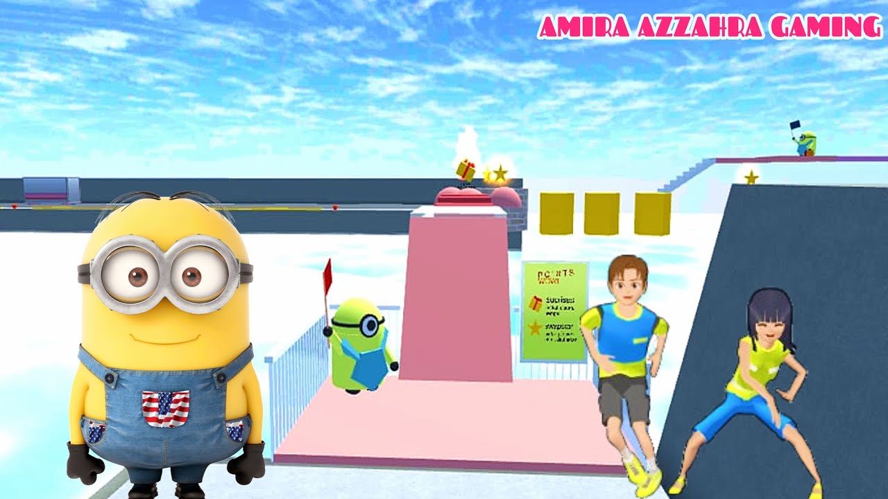 YUTA MIO MAIN PARKOUR MINION | SAKURA SCHOOL SIMULATOR - YouTube