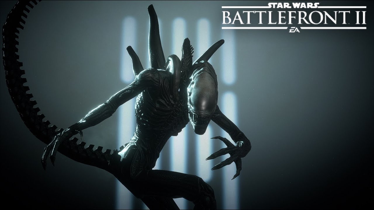 Star Wars Battlefront 2 - Xenomorph Skin MOD - YouTube