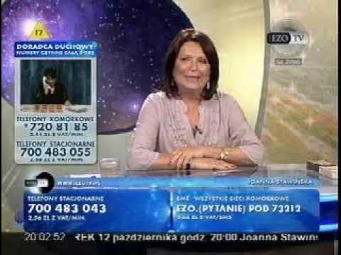 Joanna Stawińska 12.10.2010 Ezo TV - YouTube