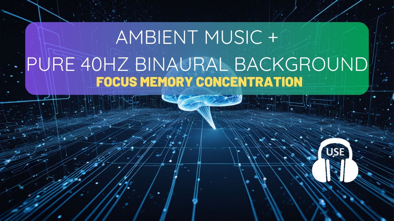 Ambient music with 40 hz binaural beats background - YouTube