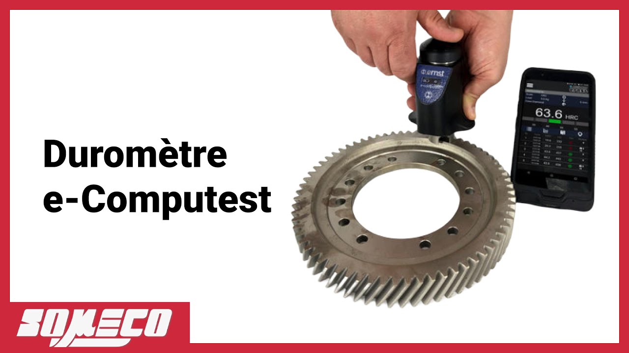 e-COMPUTEST - Duromètre portable principe ROCKWELL sans fils - YouTube