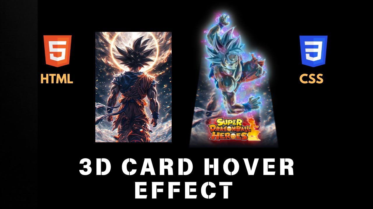 Stunning 3d Card Hover Effect Using Only Html And Css Youtube 9009