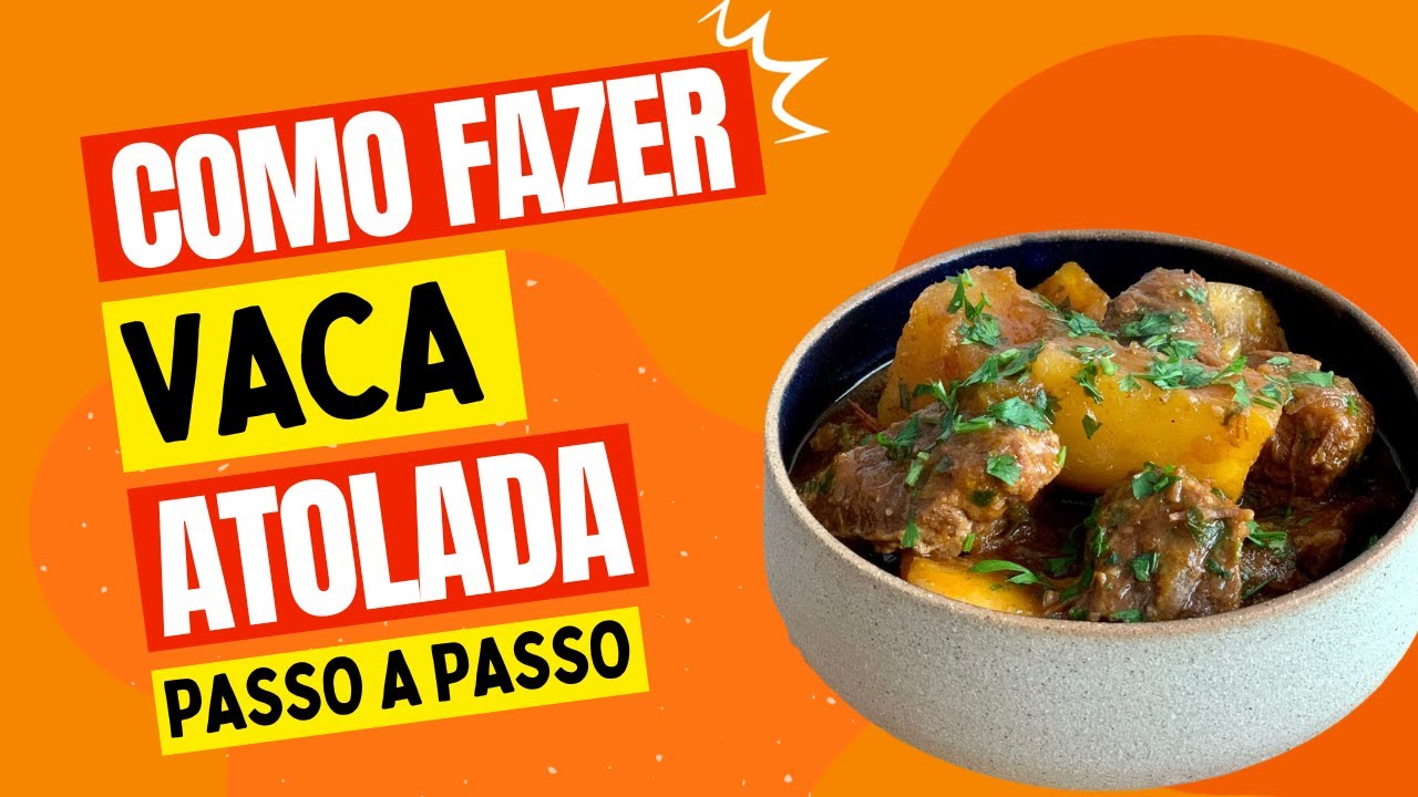 Carne cozida com mandioca (vaca atolada) - YouTube