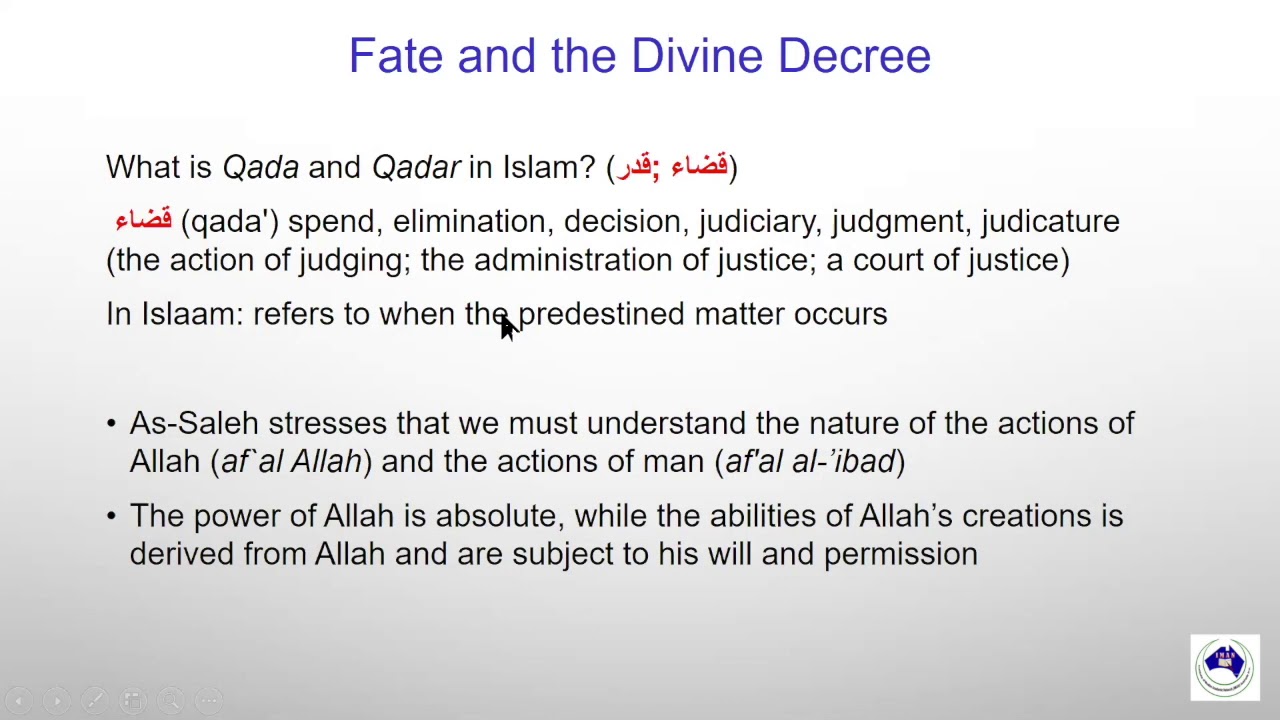 Beliefs in Islam- What is Fate and Divine Decree - P1 - YouTube