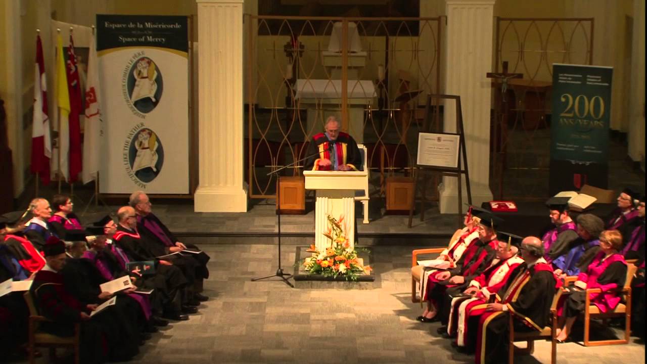 Doctorat honorifique au père Louis Lougen / Honorary doctorate on ...