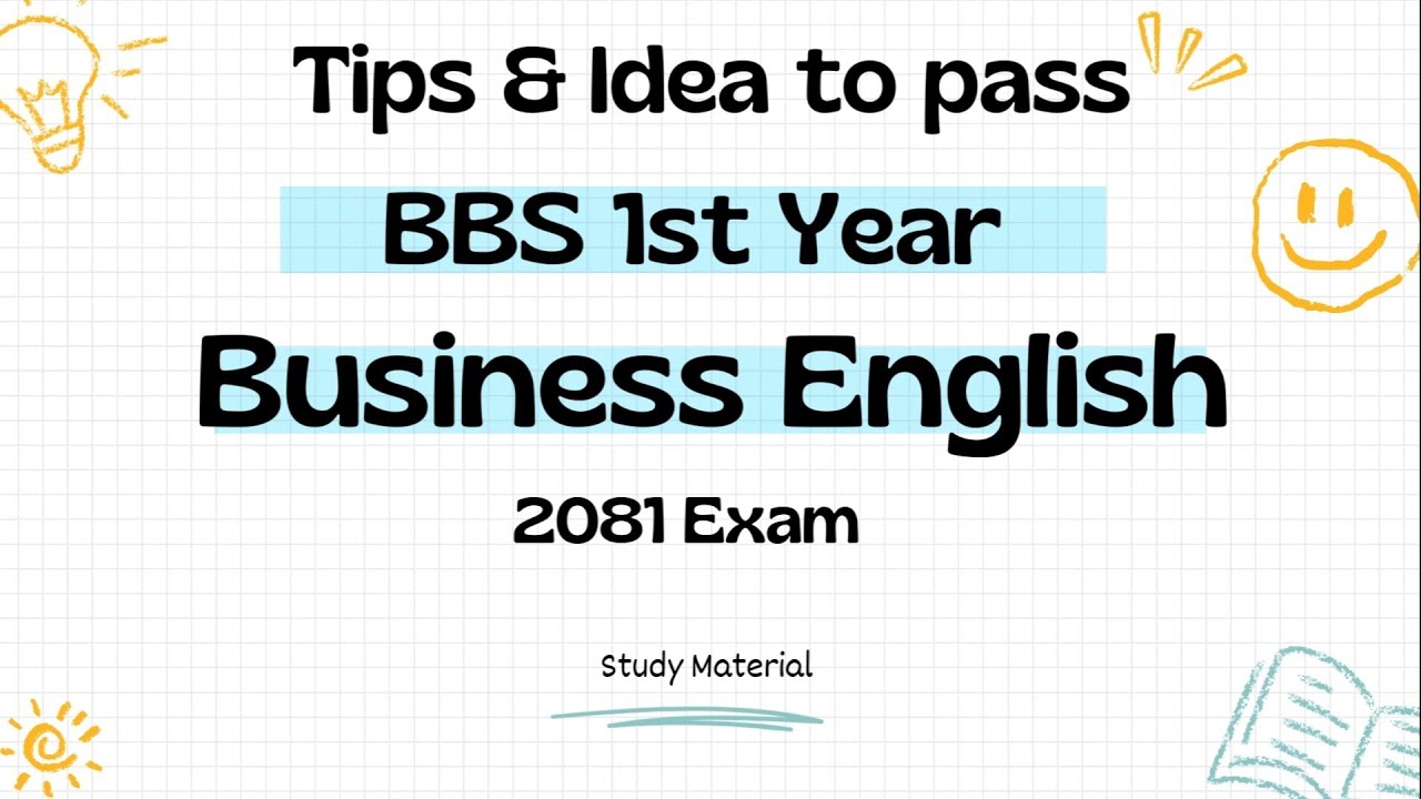 How to pass BBS 1st year business english exam 2081? #bbs #grammar # ...