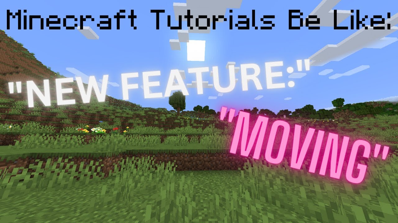 Minecraft Tutorials Be Like - YouTube