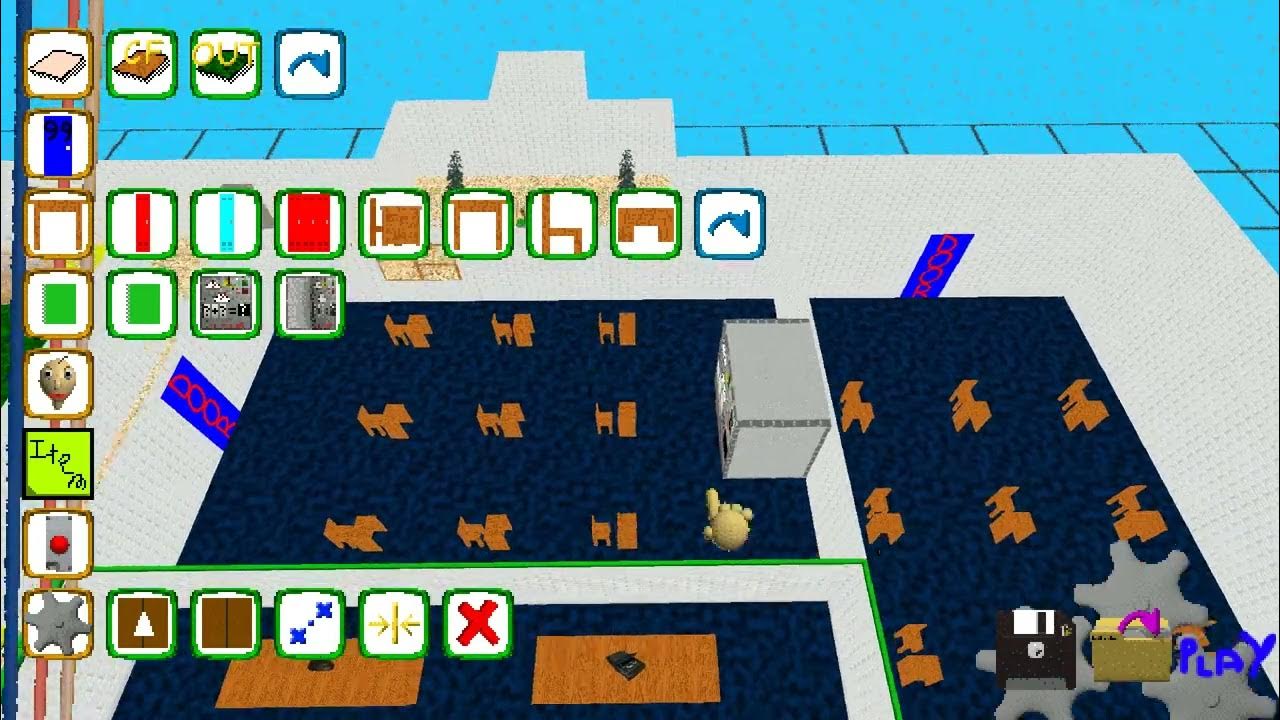 Making my first map to baldi basics plus level editor - YouTube