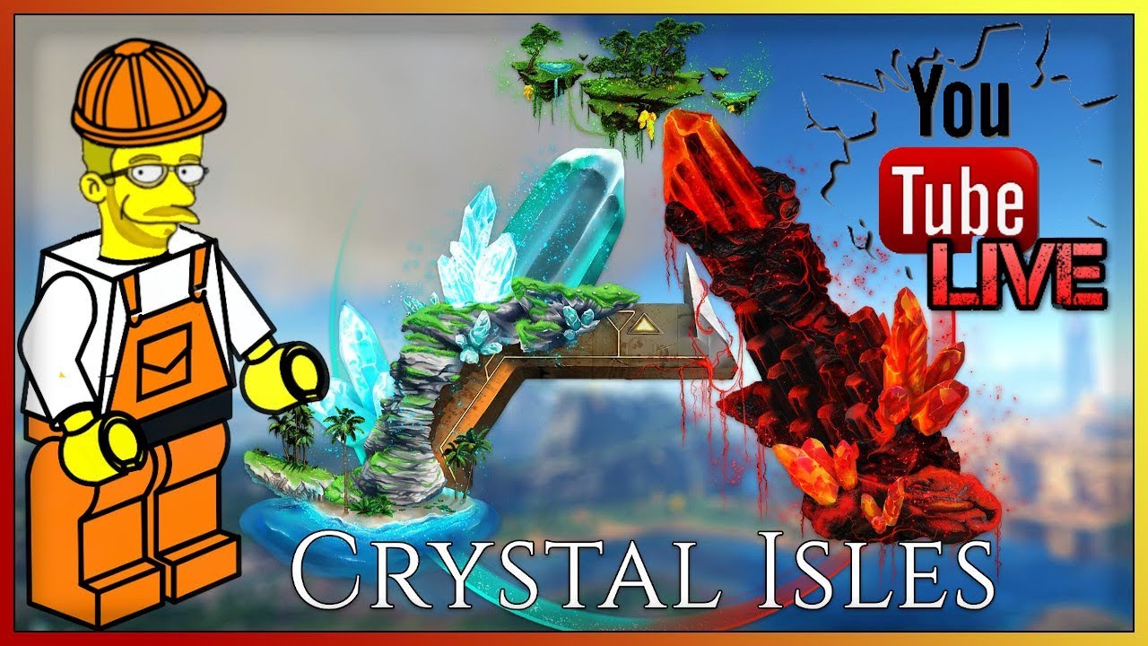 ARK: Crystal Isle -BUILD AND CHILL STREAMING - ARK: Survival Evolved ...