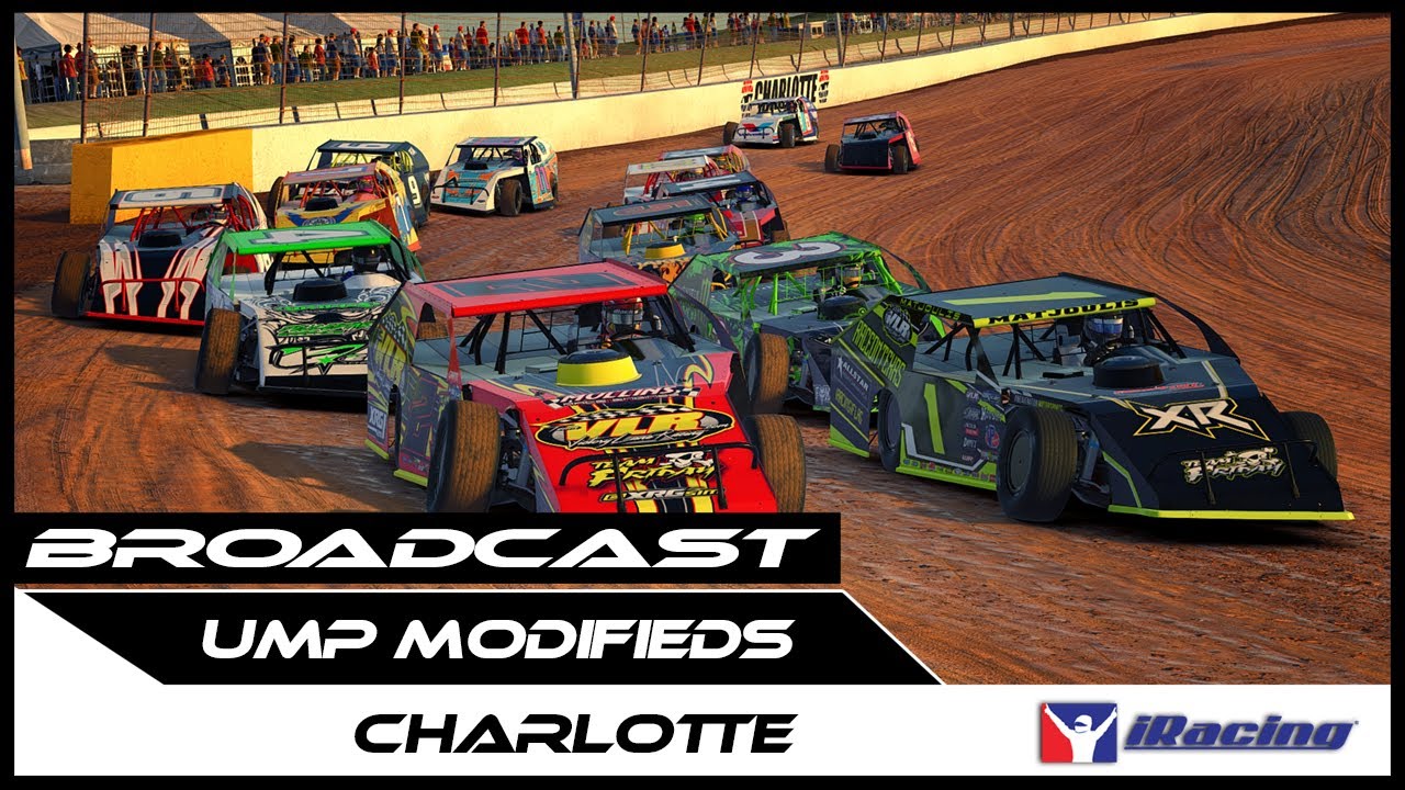 UMP Modifieds - The Dirt Track @ Charlotte - iRacing Broadcast - YouTube