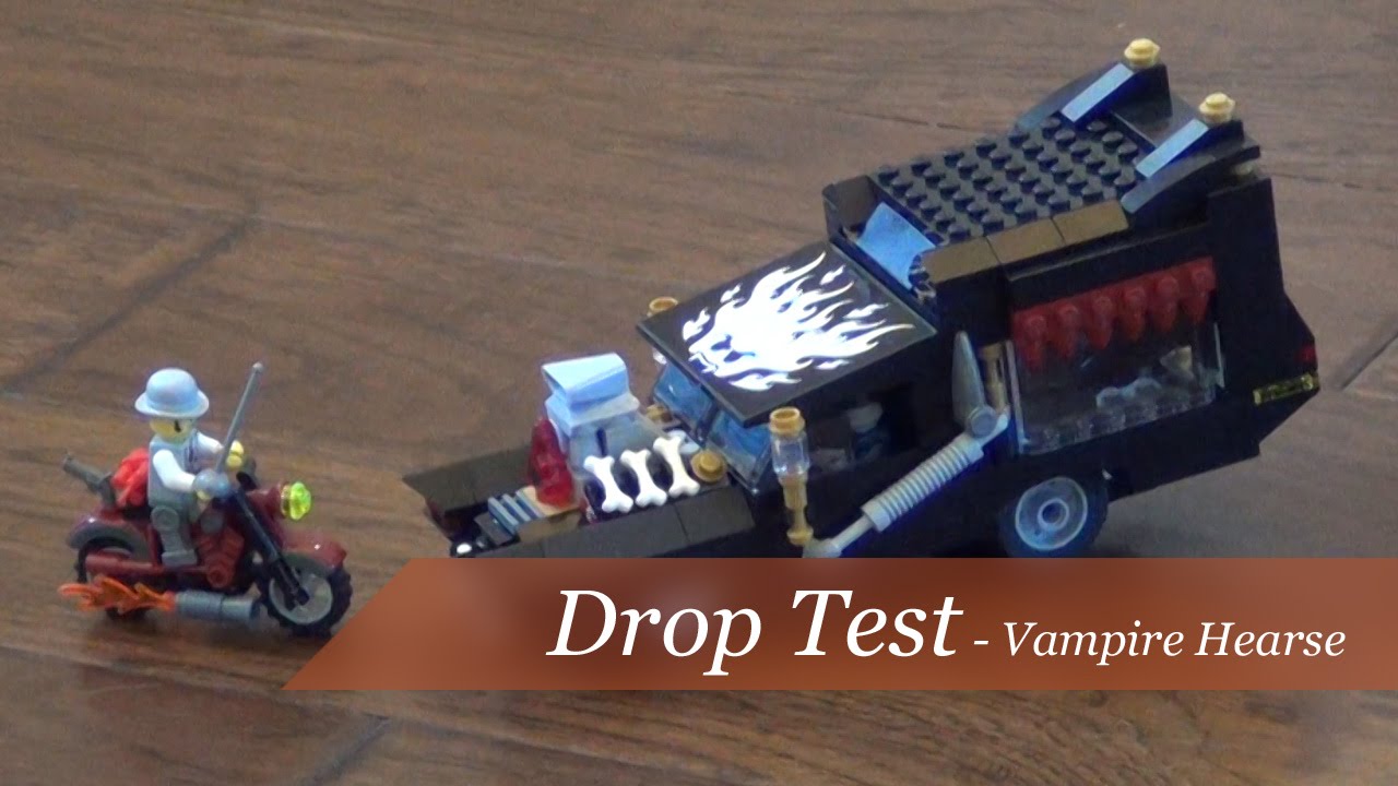 Drop Test - Lego Monster Fighters Vampire Hearse Set #9464 - YouTube