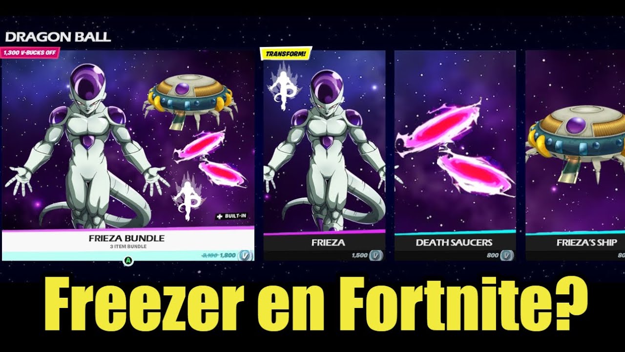 la SKIN de FREEZER en FORTNTE - Nuevas Skins de Dragon Ball...? ¿QUÉ ...