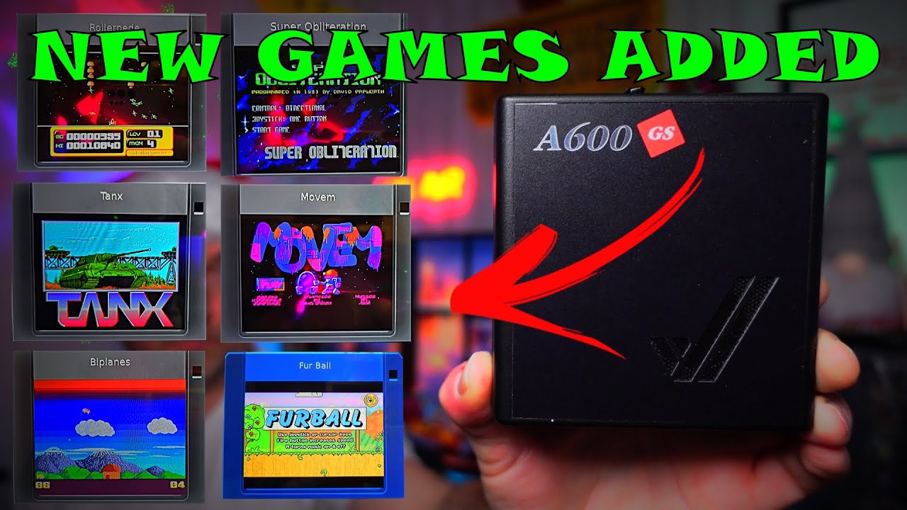 A600GS From Amiga kit Trying Out All The Recently Added Games - YouTube
