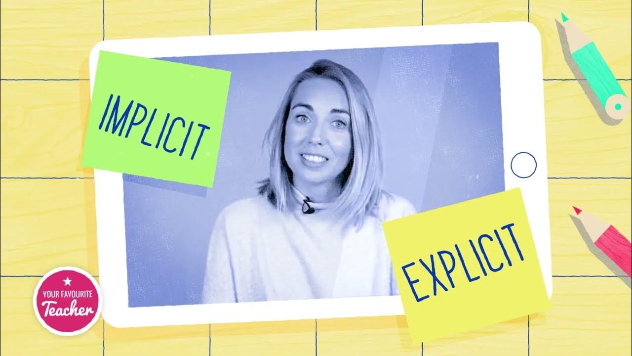 GCSE English Language: Explicit and Implicit Meanings - YouTube