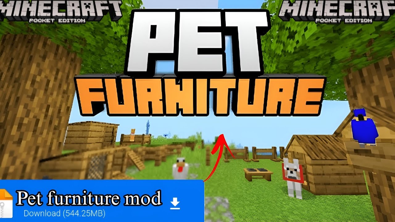 ||Pet furniture mod for minecraft pocket edition|| Download 1.20 - YouTube