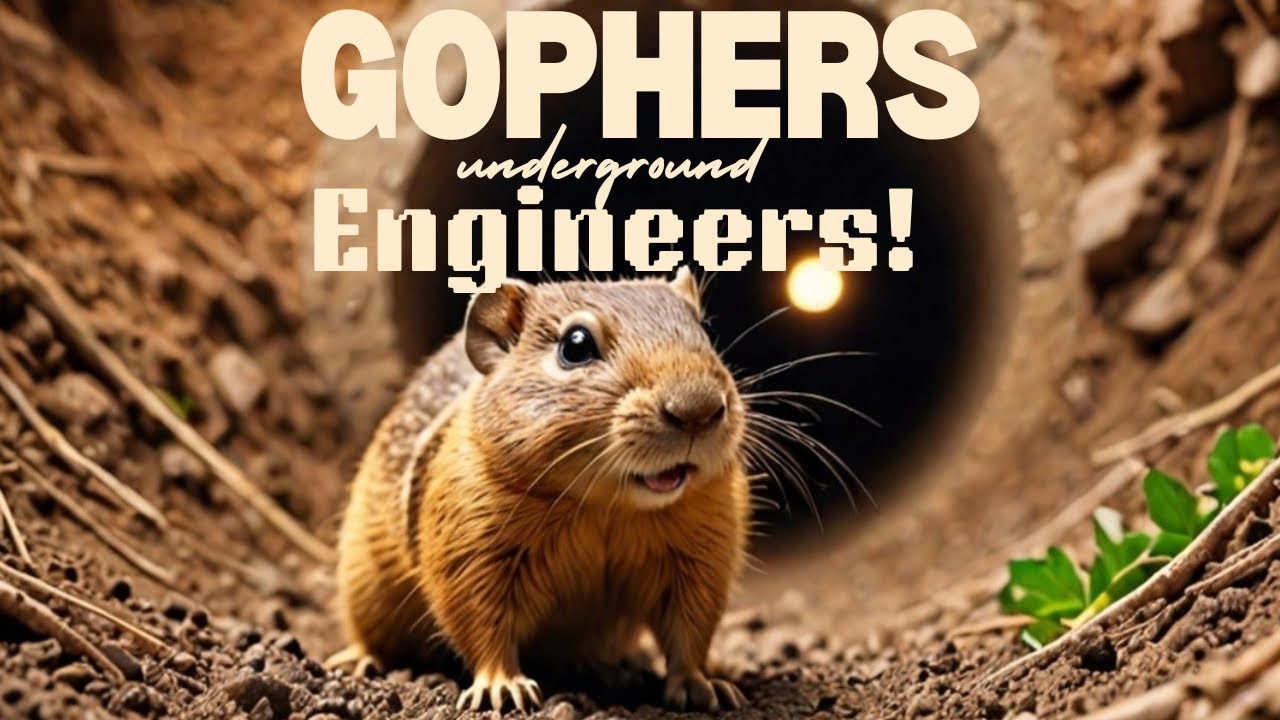 Secret Life of Gophers: Nature's Underground Engineers! #gophers # ...